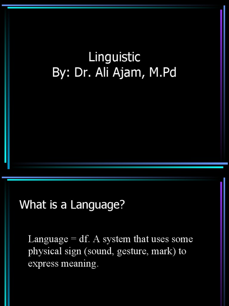 Materi Linguistic Ke 1 | Download Free PDF | Syntax | Word