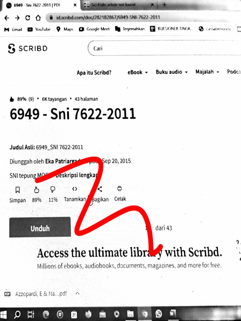 SNI 7622-2011: Tepung MOCAF | PDF | Seni | Komputer