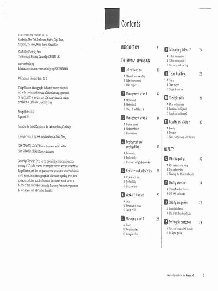 Business Vocabulary in Use Advanced | PDF