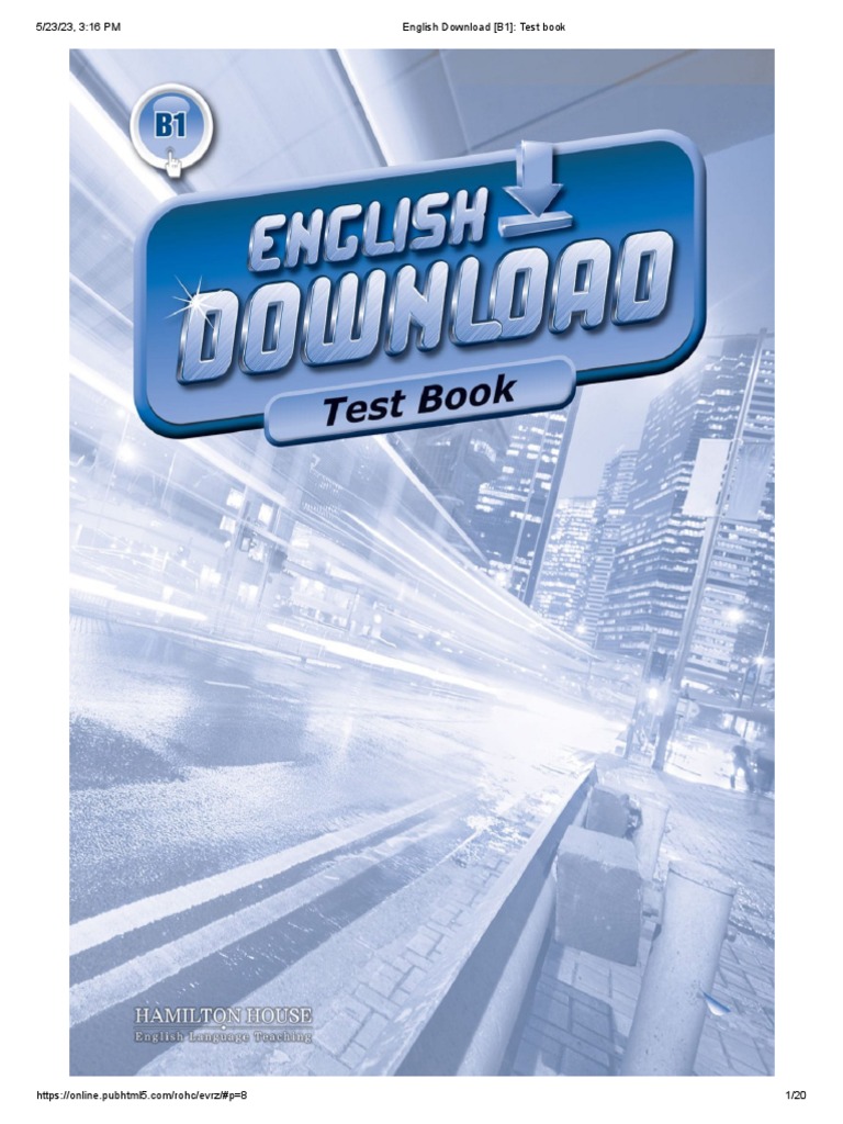 English Download (B1) - Test Book | PDF