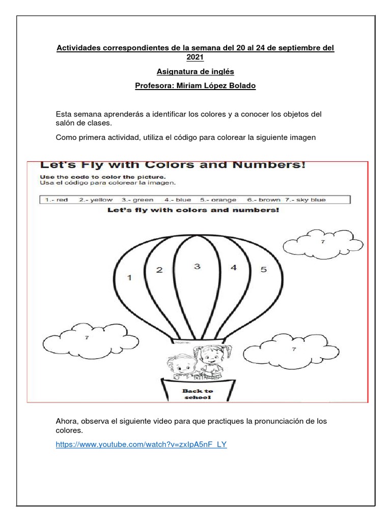 Colors and School Objects | PDF