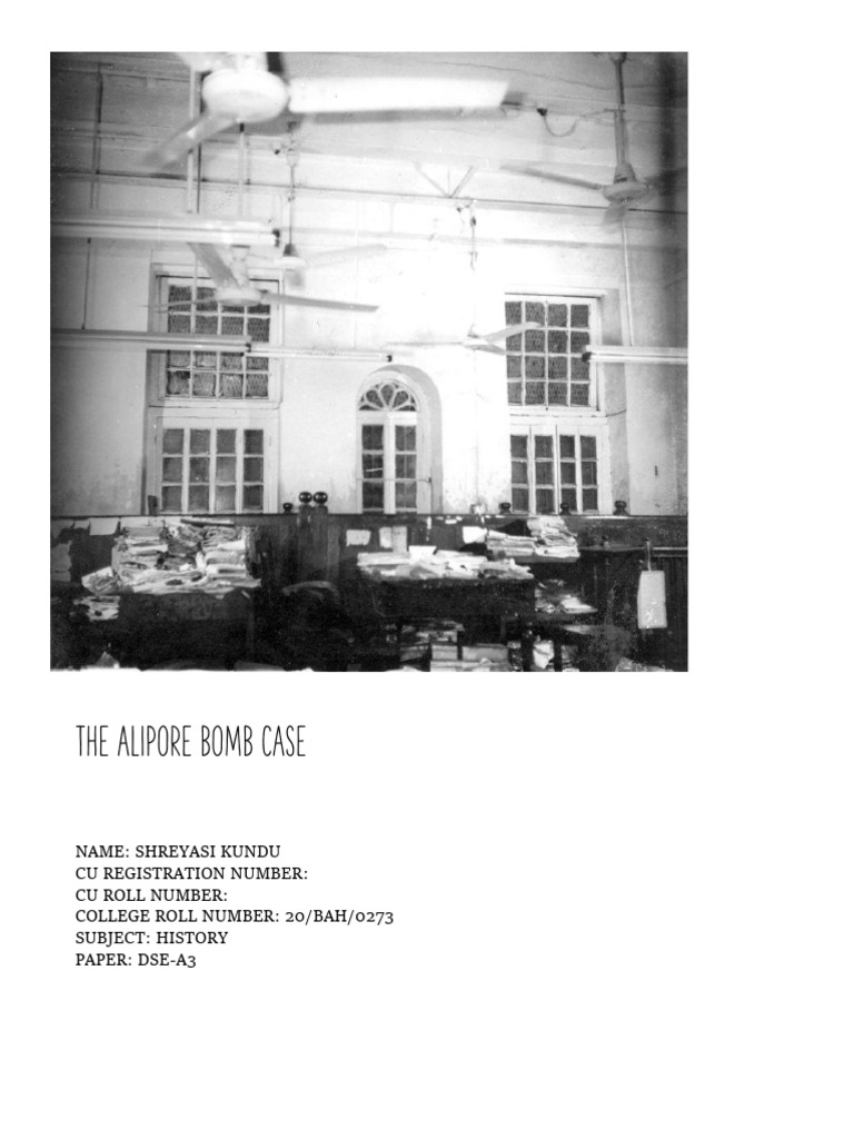 Alipore Bomb Case | PDF