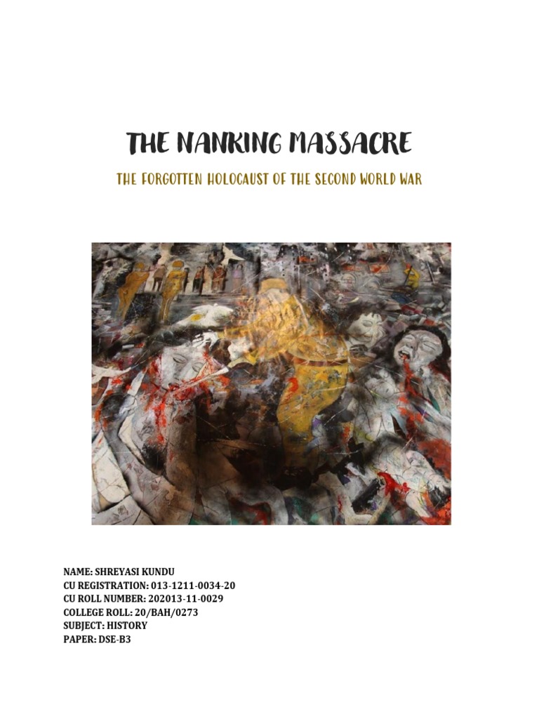 The Nanking Massacre | PDF | Man Made Disasters | Human Rights