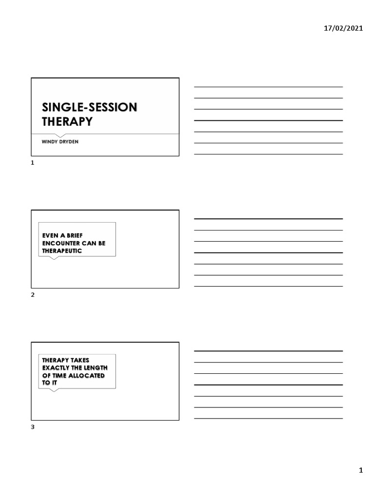 Windy Dryden Handouts | PDF | Psychology | Cognitive Science