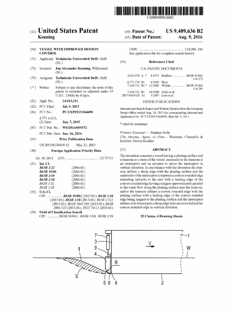 US Patent | PDF | Lift (Force) | Curvature
