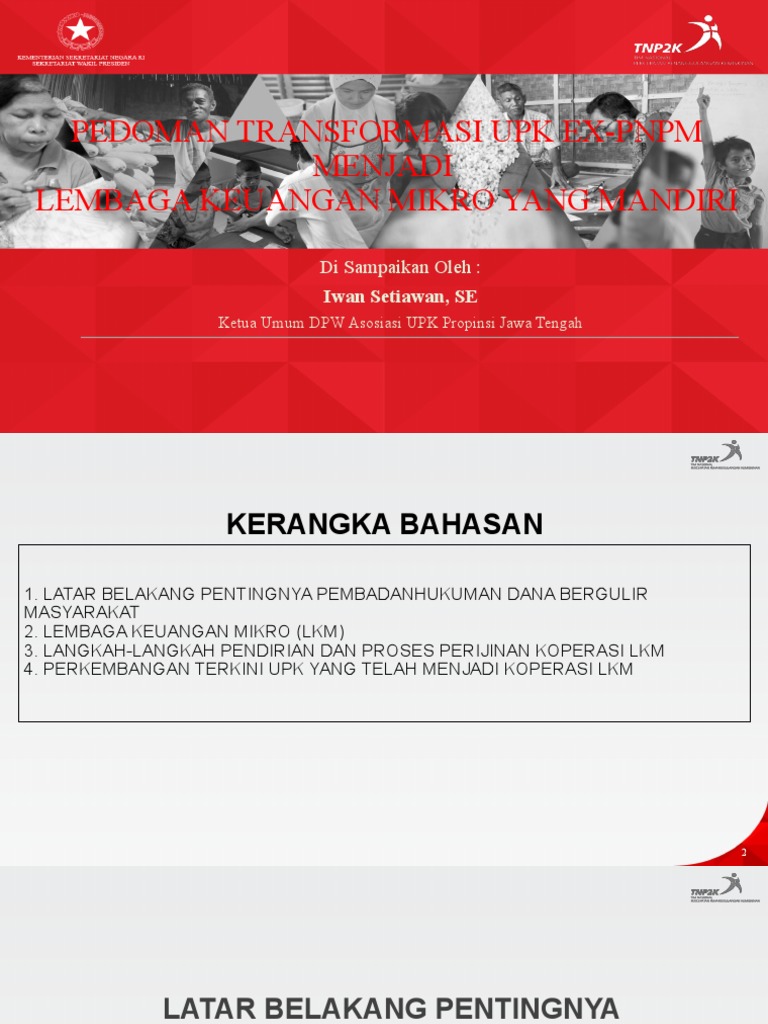 Transformasi UPK ke LKM Mandiri | PDF