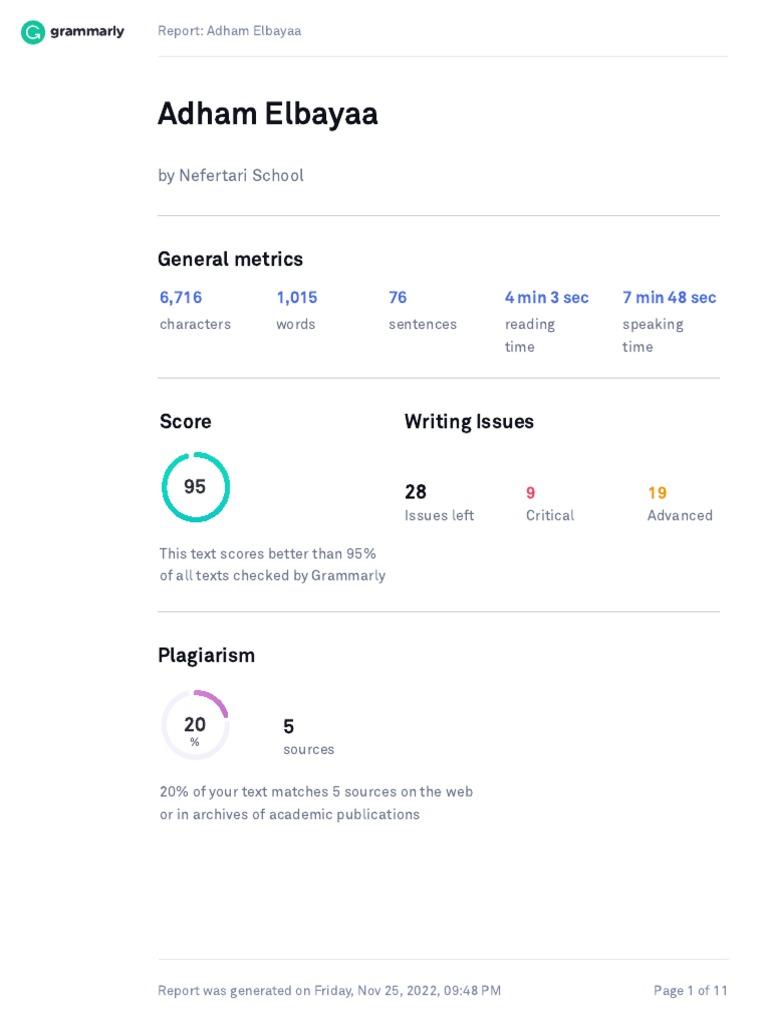 Adham Elbayaa | PDF | Sentence (Linguistics) | Word