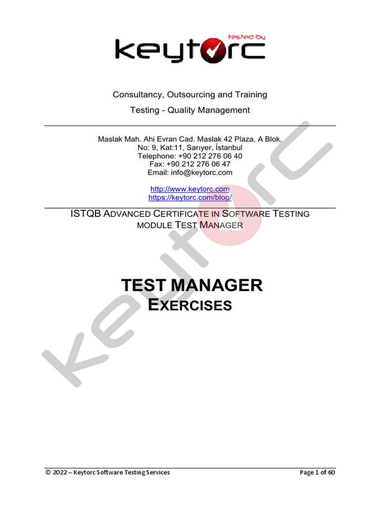 10 - Test Manager Questions | PDF | Software Testing | World Wide Web