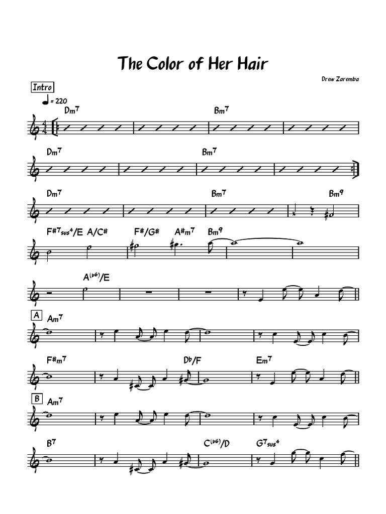 The Color of Her Hair | PDF