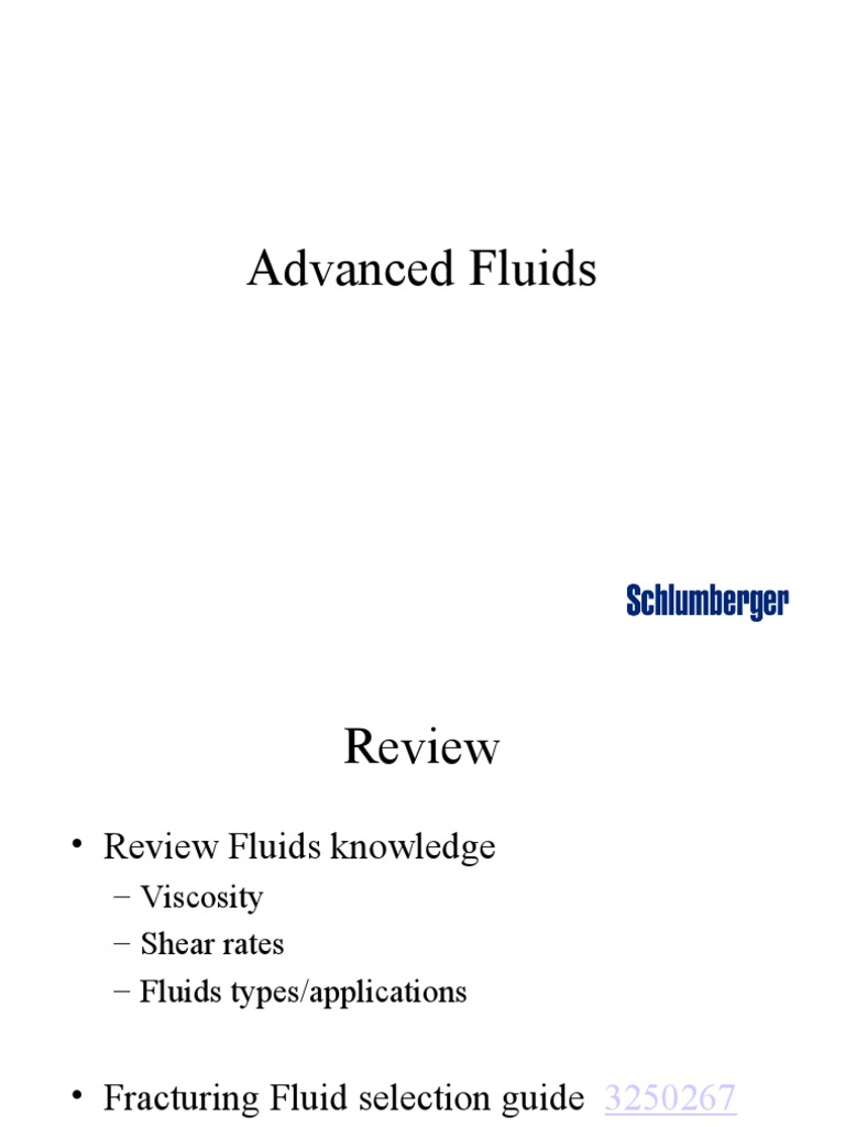 Advanced Fluids | PDF | Permeability (Earth Sciences) | Rheology