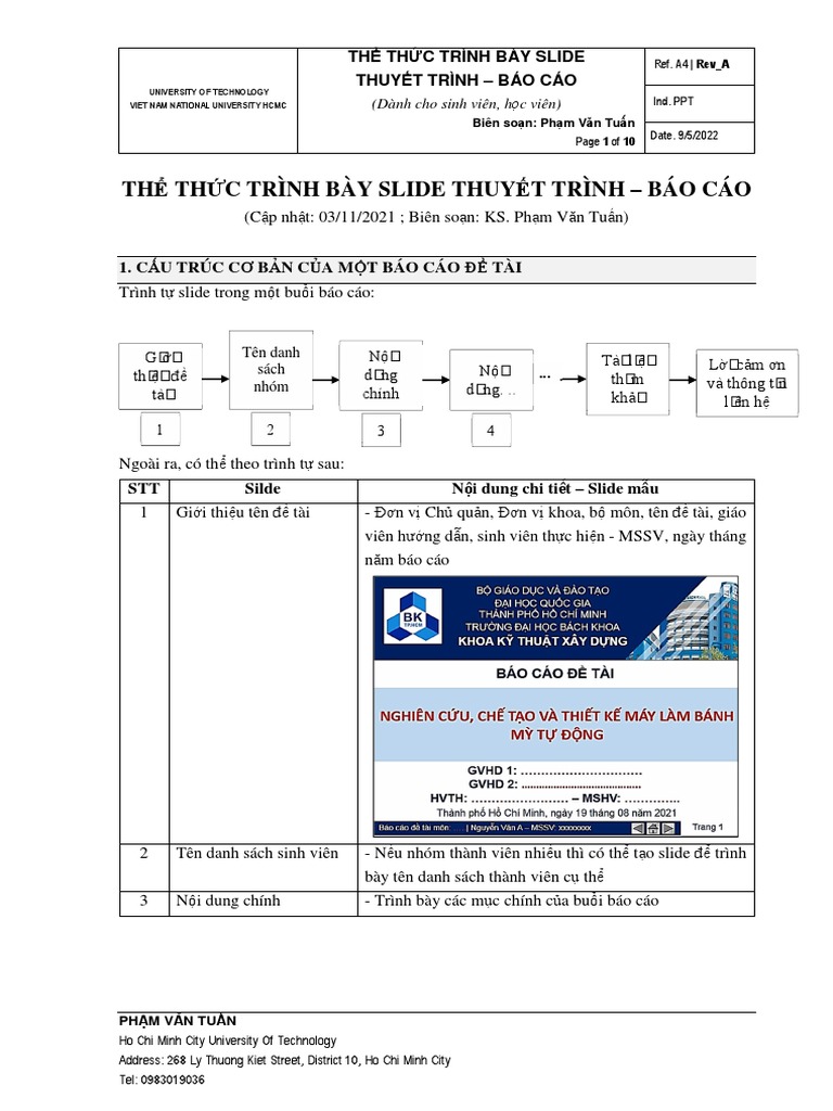 PVTuan - HUONG DAN TRINH BAY SLIDE THUYET TRINH | PDF