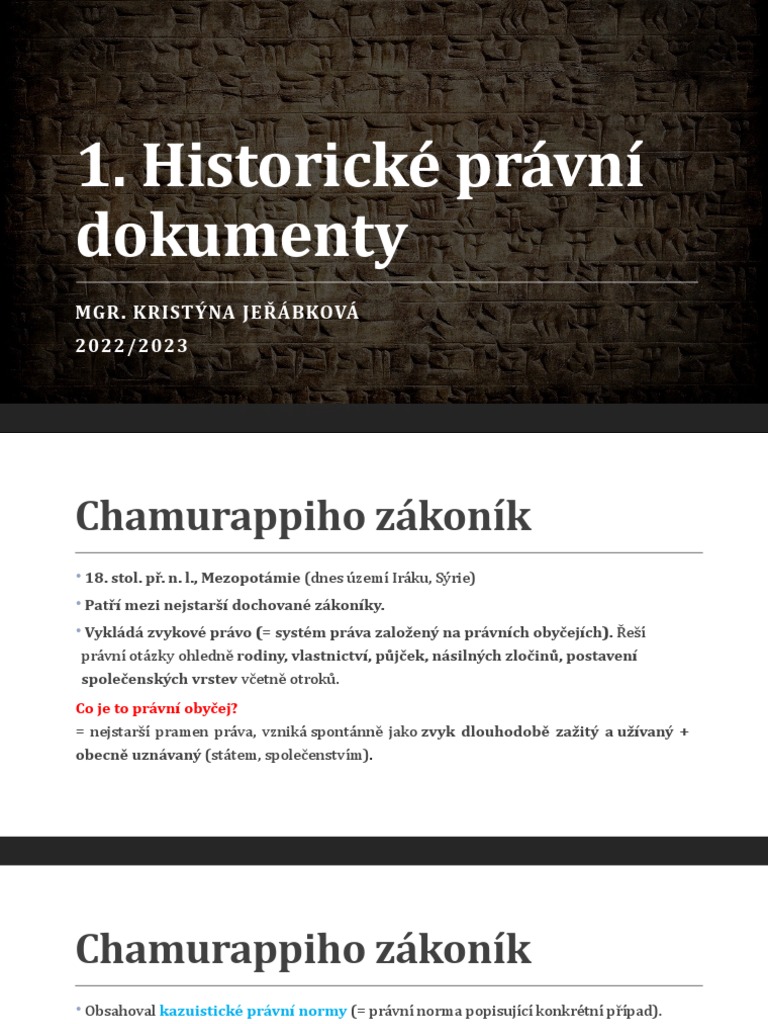 Historické Právní Dokumenty | PDF