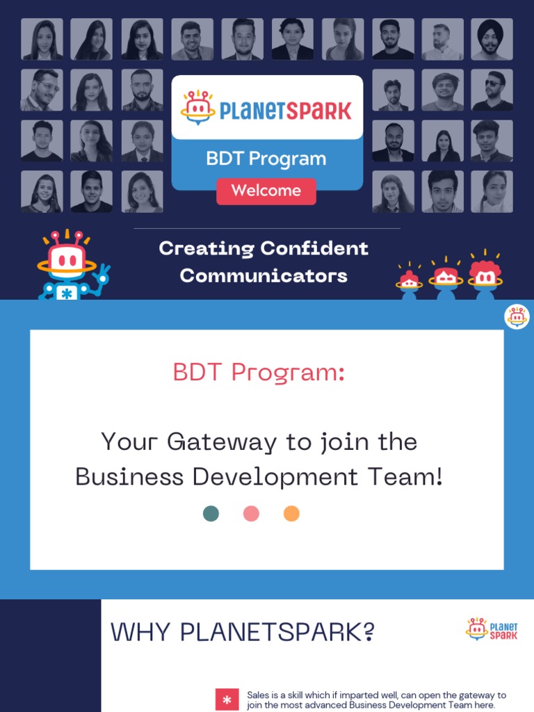 Join PlanetSpark's BDT Program | PDF | Sales | Educational Technology
