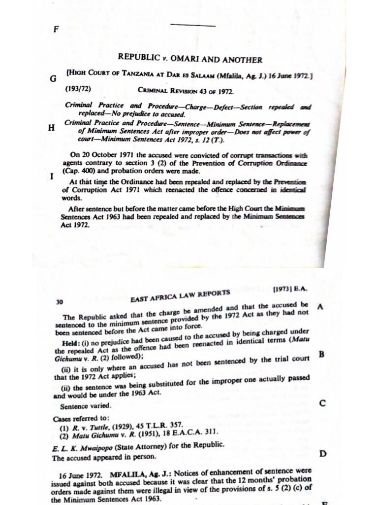 R v. Oman and Anor | PDF