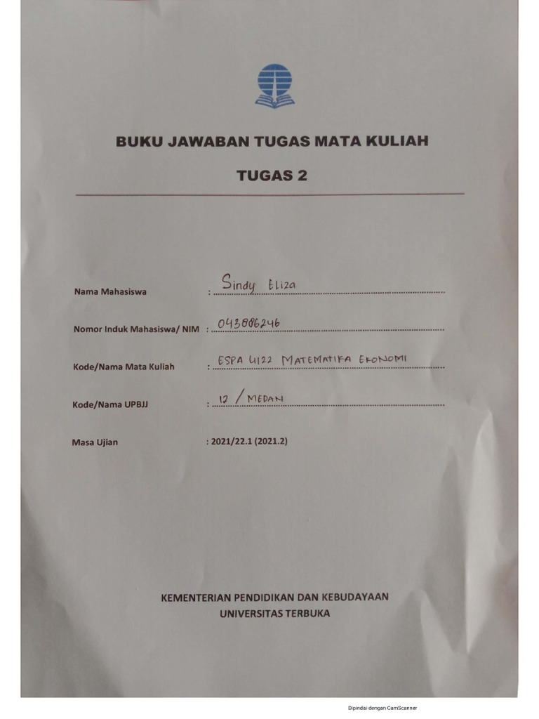 Espa 4112 Matematika Ekonomi | PDF