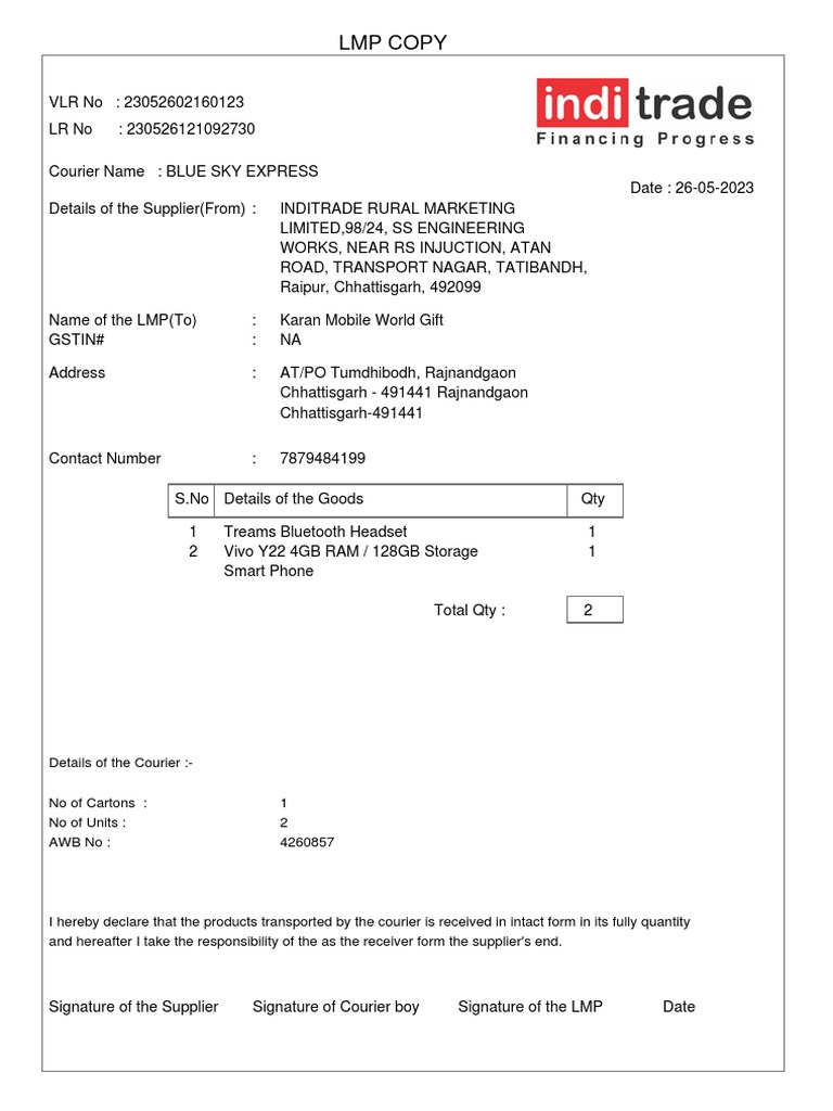 Invoice vlrn23052602160123 | PDF