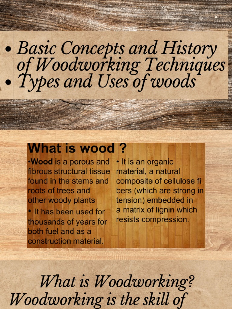 Basic Concepts and History of Woodworking Techniques, Types and Uses of ...