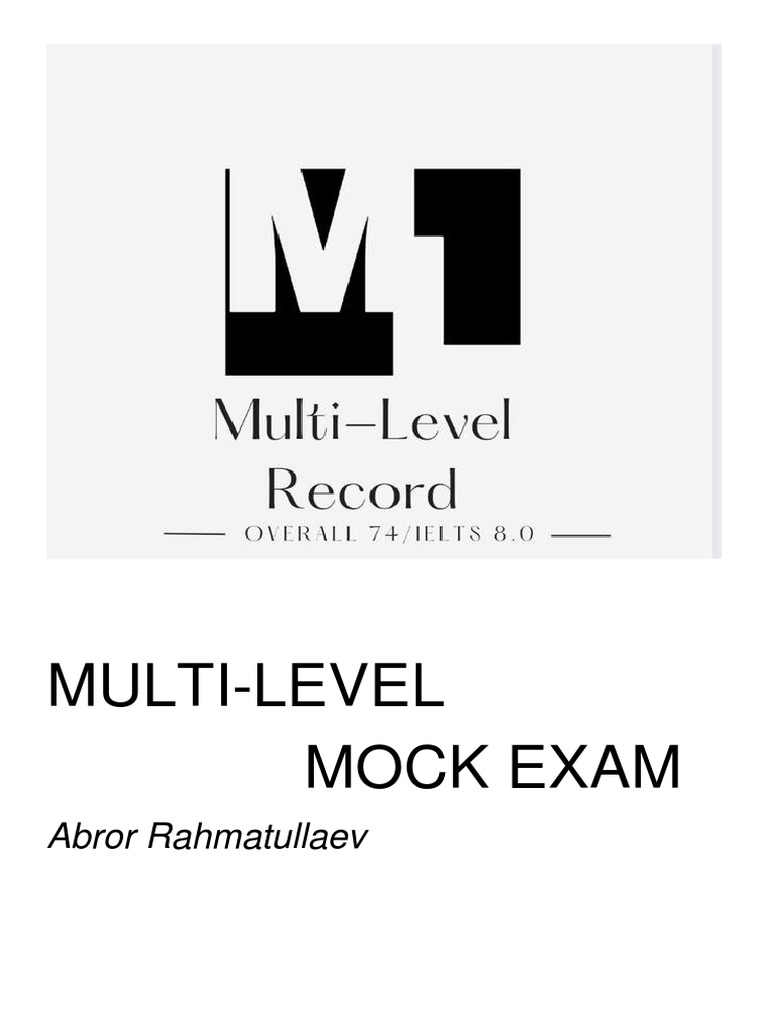 Multi-Level Mock Exam Writing Tasks | PDF