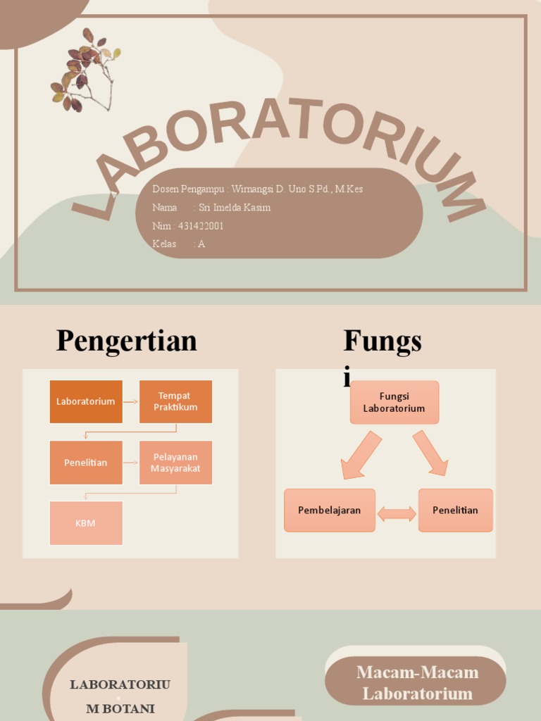 Fungsi & Desain Laboratorium MIPA | PDF