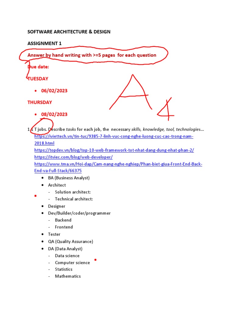 Assignment 1 - Handwriting | PDF | Software Development | Software
