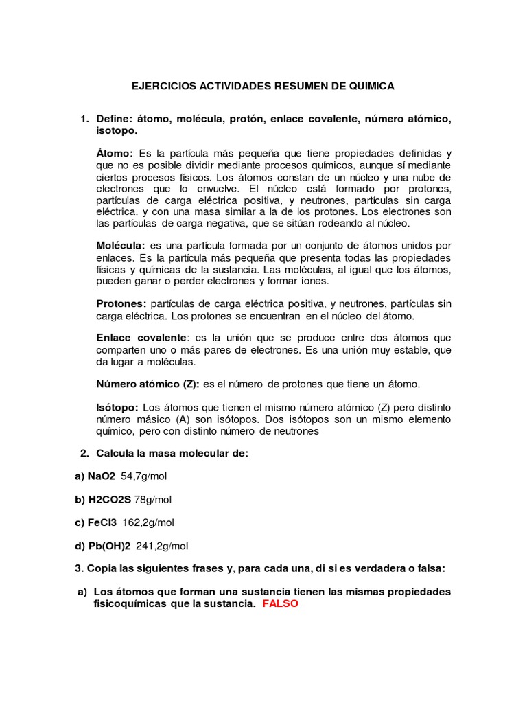 Ejercicios Tema 4 Biologia Molecular | PDF | Átomos | Hibridación de ácido nucleico