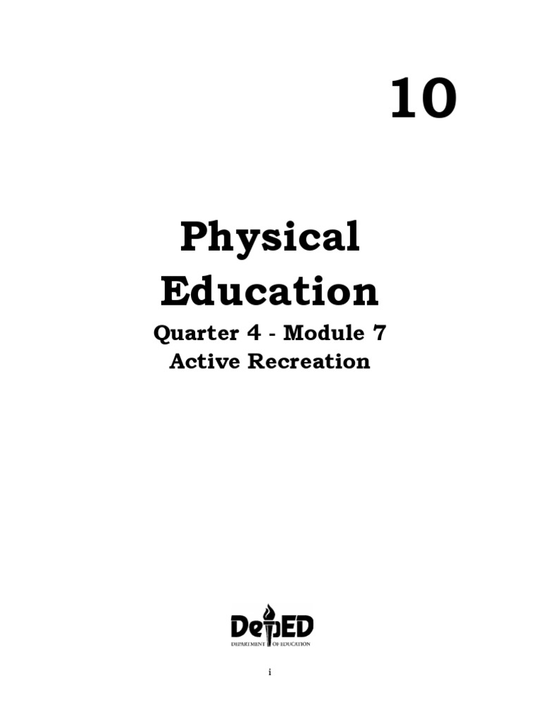 Pe 10 Q4 Module 7 | PDF | Body Mass Index | Physical Fitness