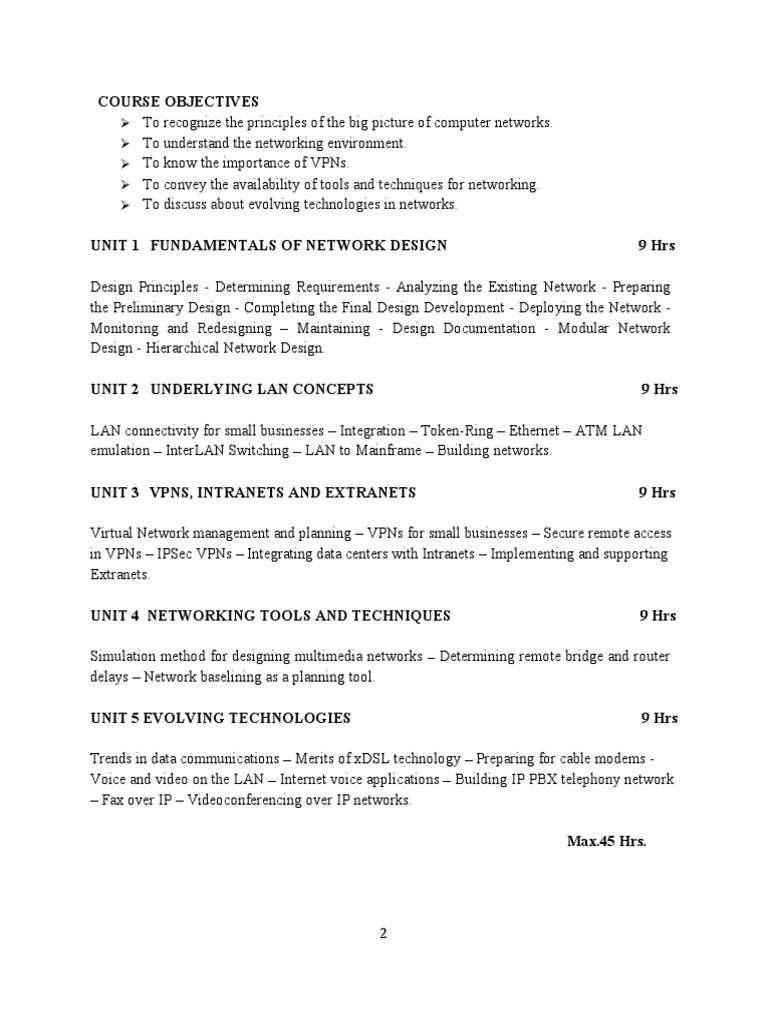 Computer Network Design Principles and Tools | PDF | Computer Network | Virtual Private Network