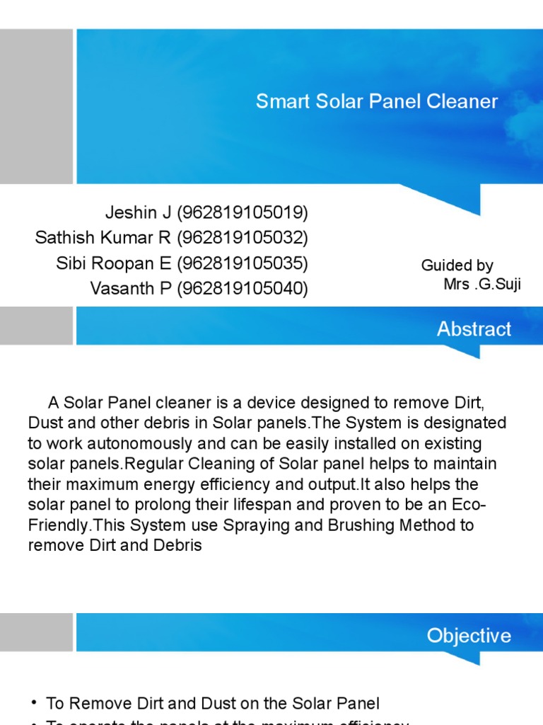 Smart Solar Panel Cleaner 1 | PDF | Arduino | Electric Motor