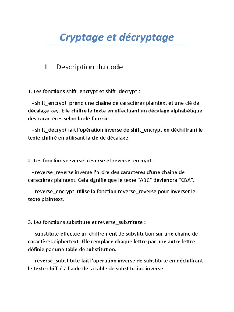 Cryptage Et Décryptage | PDF | Chiffre (cryptologie) | Cryptage