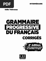 Grammaire Progressive Du Français - Niveau Intermédiaire - Livre ...