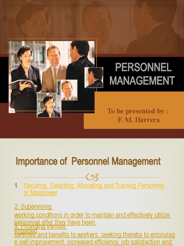 Personnel Management Powerpoint - 910468919 | PDF | Employment | Human ...