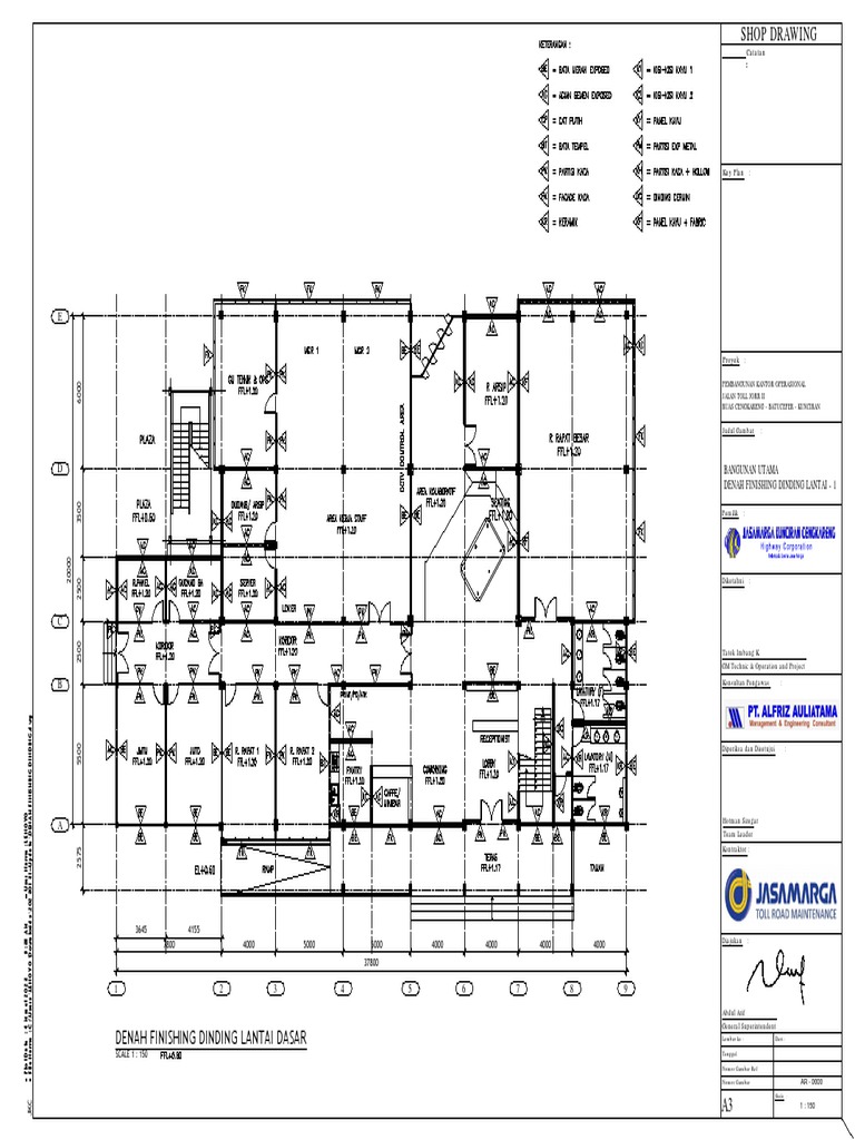 Denah Finishing Dinding-Lt1 | PDF