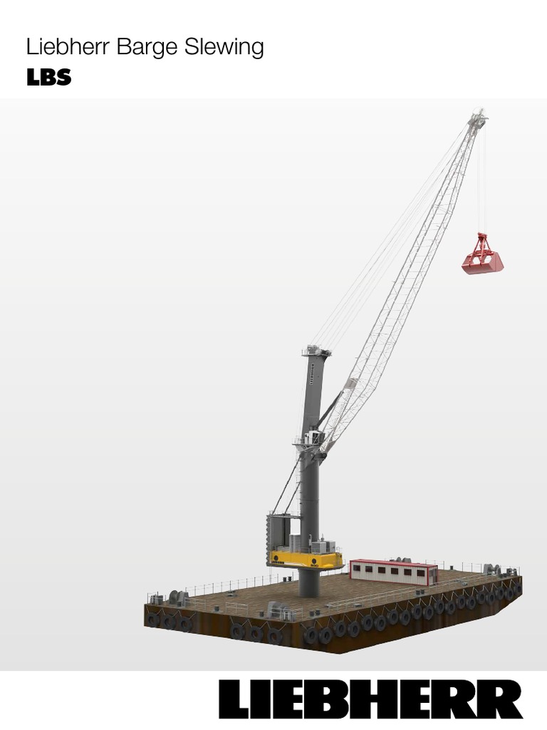 Liebherr Lbs Barge Slewing Floating Crane 800 Bulk Container English | PDF