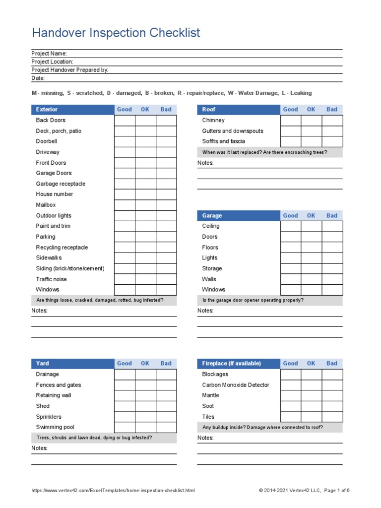 Home Inspection Checklist | PDF | Bathroom | Bedroom