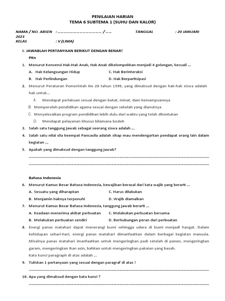 PH Tema 6 Subtema 1 | PDF