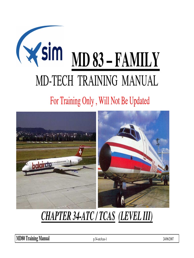 Sim TTM 83-34 - Atc Tcas-Level3 | PDF | Transponder (Aeronautics ...