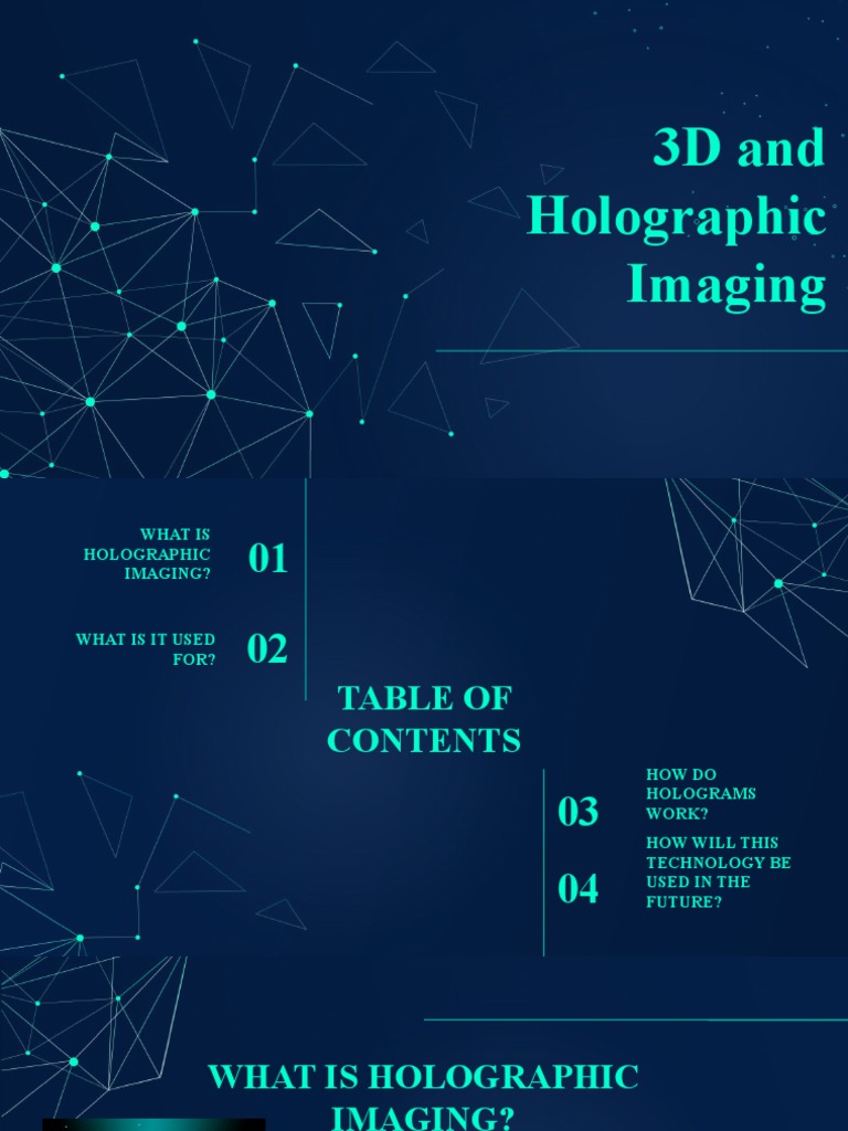 3D and Holographic Imaging | PDF | Holography | Optics