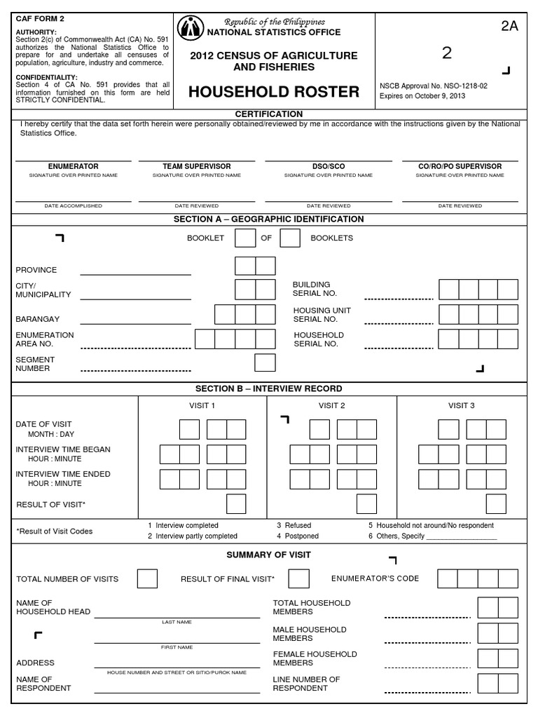 CAF 2012 Form 2 | PDF | Aquaculture | Food And Drink