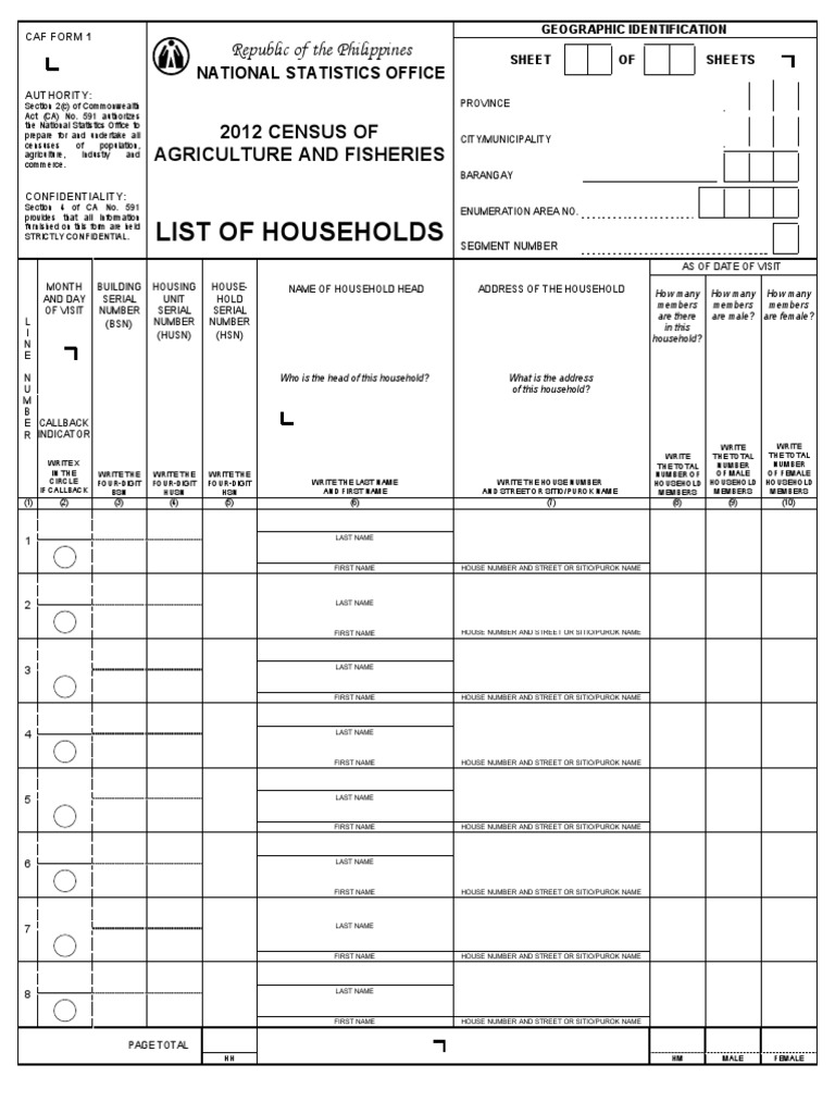 CAF 2012 Form 1 | Download Free PDF | Aquaculture | Farms