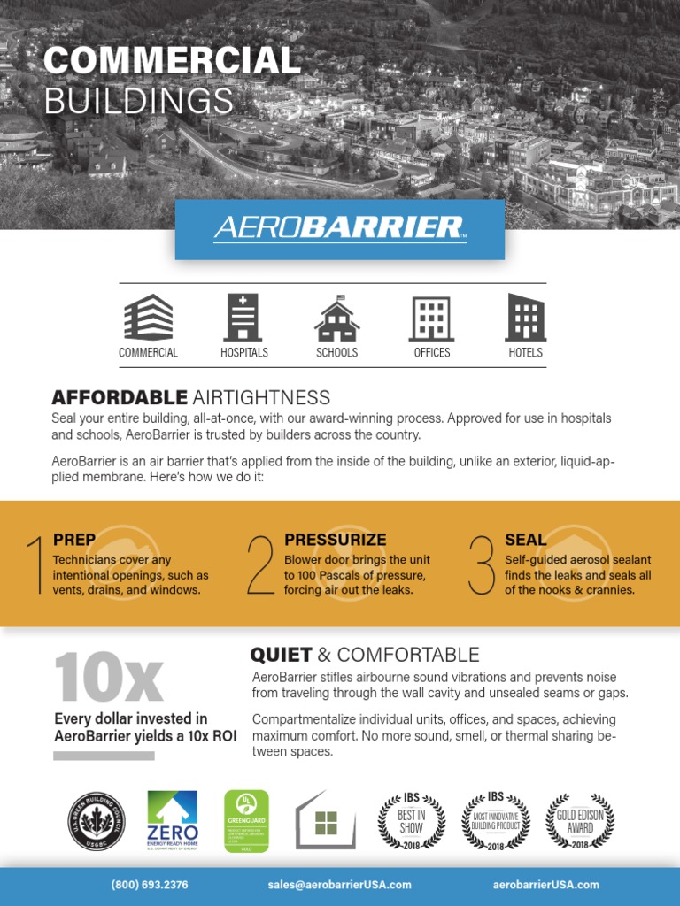 AeroBarrier: 10x ROI Airtight Sealant | PDF | Mechanical Engineering | Civil Engineering