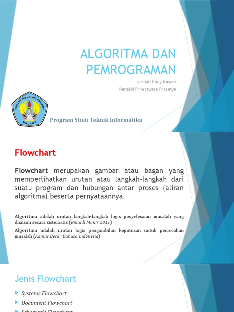ALGORITMA DAN PEMROGRAMAN-flowchart | PDF