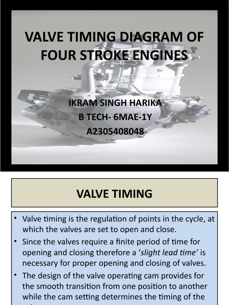 Valve Timing in Four-Stroke Engines | PDF | Internal Combustion Engine ...