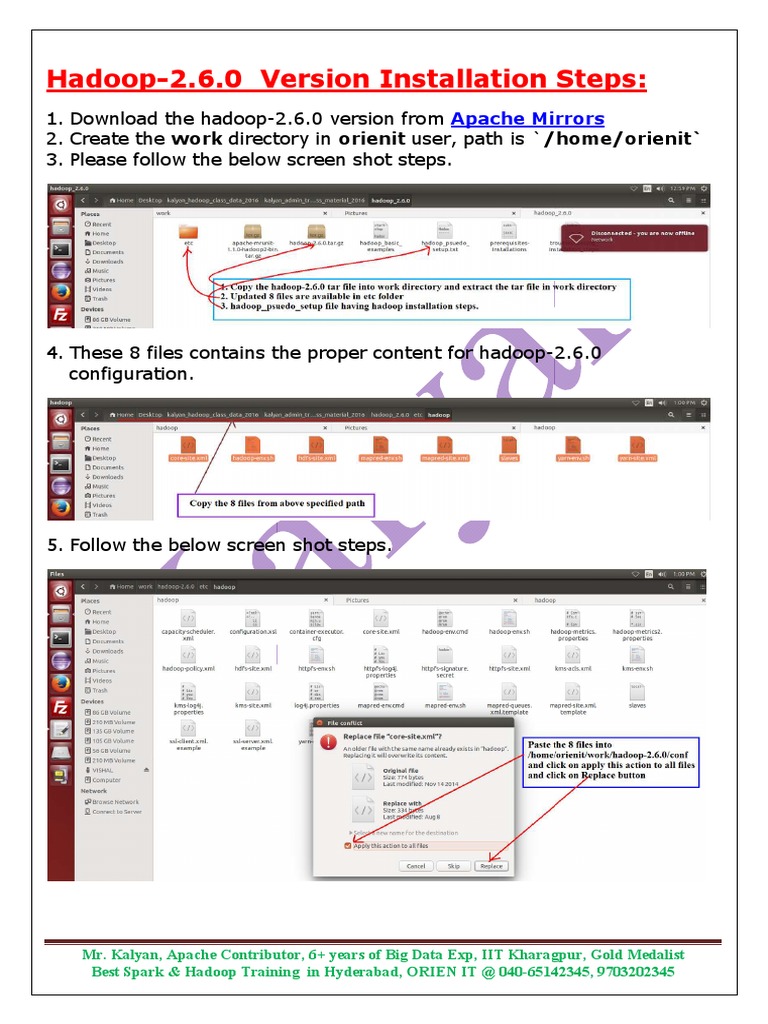 Hadoop 2.x Installation Steps | PDF | Apache Hadoop | Apache Spark