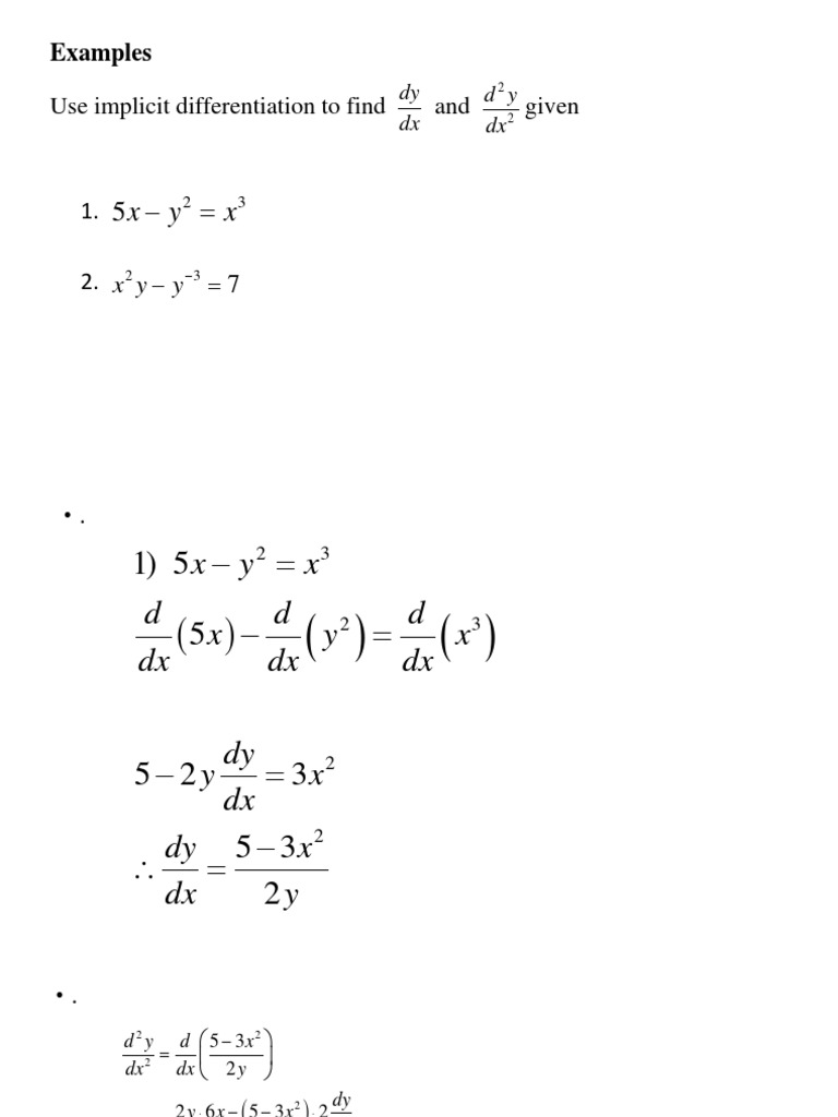 Hyperbolic And Implicit Differentiation Pdf