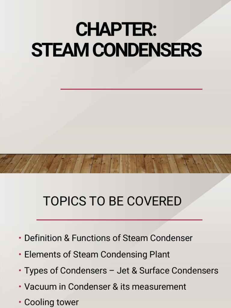 Steam Condensers | PDF | Boiler | Heat Transfer