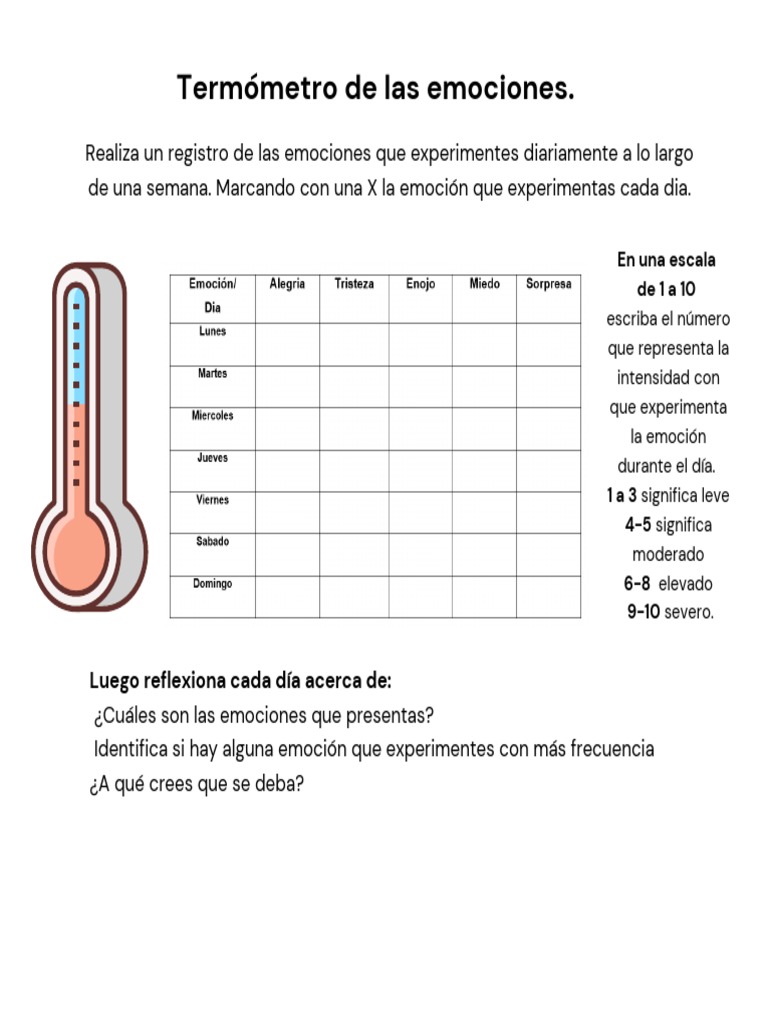 Termometro de Las Emociones | PDF