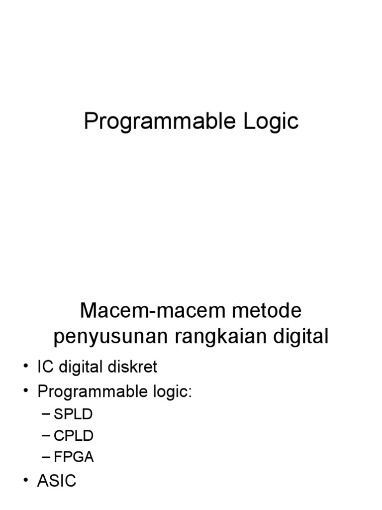 Programmable Logic | PDF