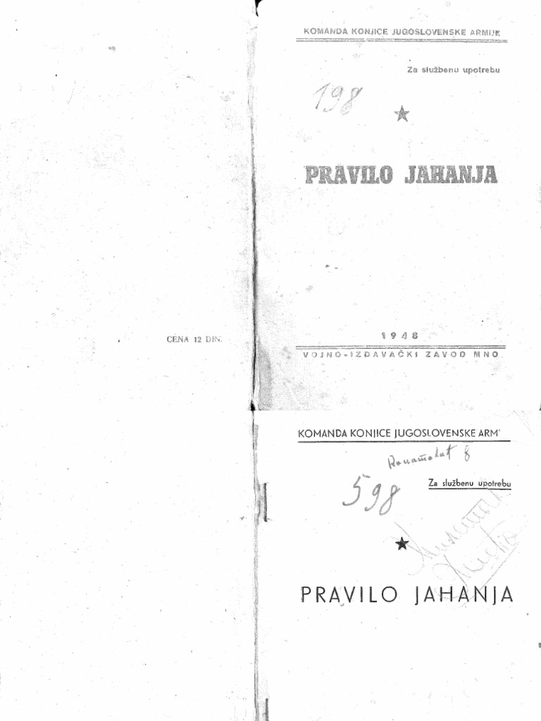 Pravilo Jahanja - Konja - Jna | PDF