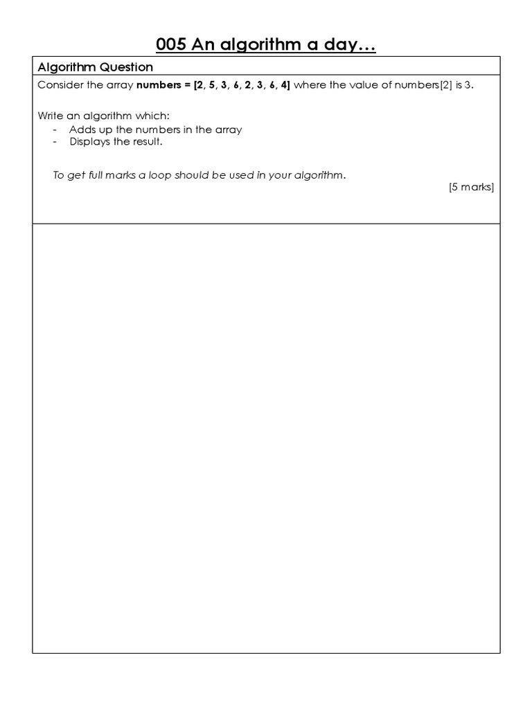 005 An Algorithm A Day | PDF