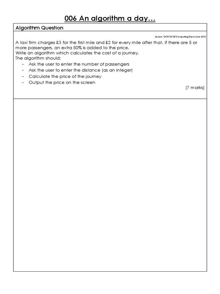 006 An Algorithm A Day | PDF